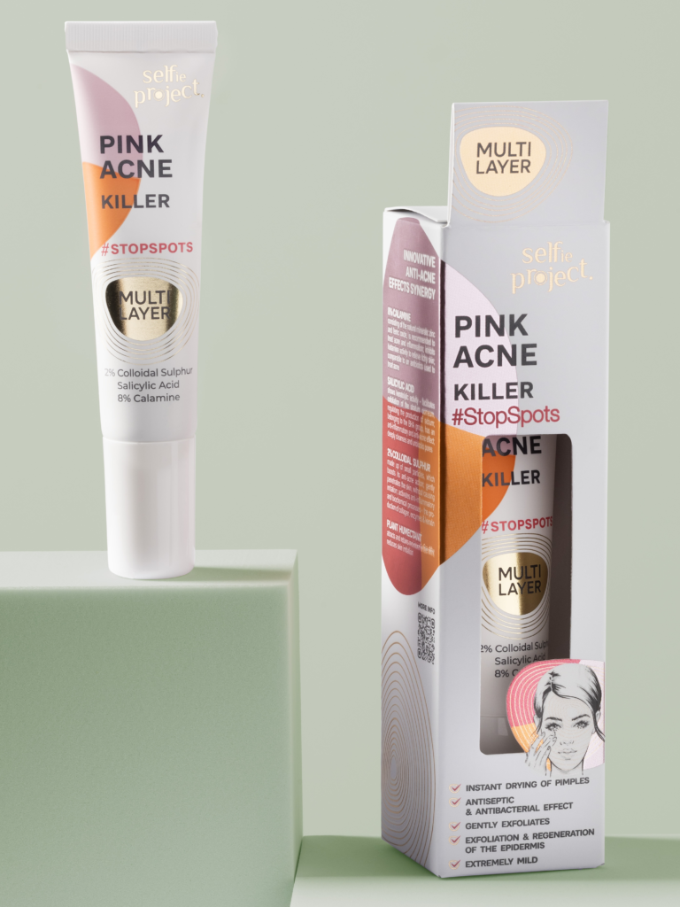 Pink Acne Killer preparat punktowy na niedoskonałości - Selfie Project